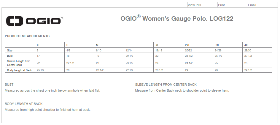 OGIO® Ladies Gauge Polo | Centralus Health